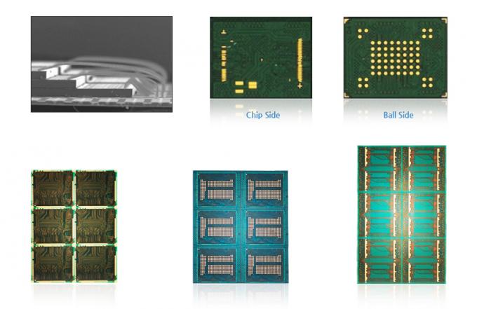 Soft Gold MCP / CSP Package Substrate BT FR4 0.1 - 0.4mm Finished Thickness